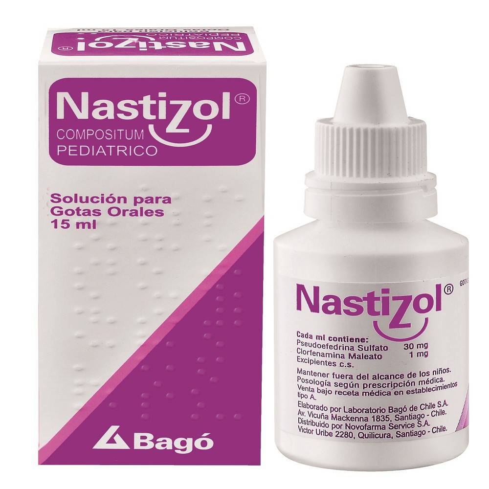 Nastizol Compositum 0.75 / 120 / 7.5 Mg/ml solución oral para gotas ...