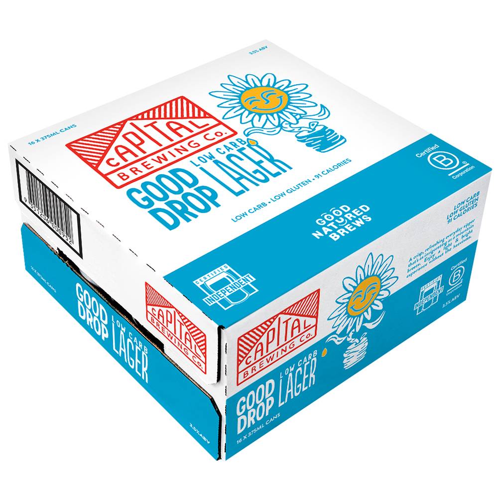 Capital Brewing Good Drop Lo Cal Lager Can Delivery Near Me | Order ...