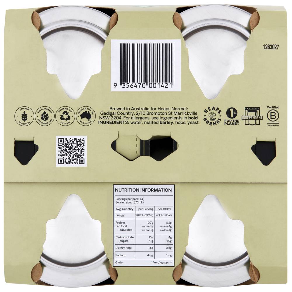 Heaps Normal Non-Alcoholic Third Ipa Beer Delivery Near Me | Order Online | Uber Eats