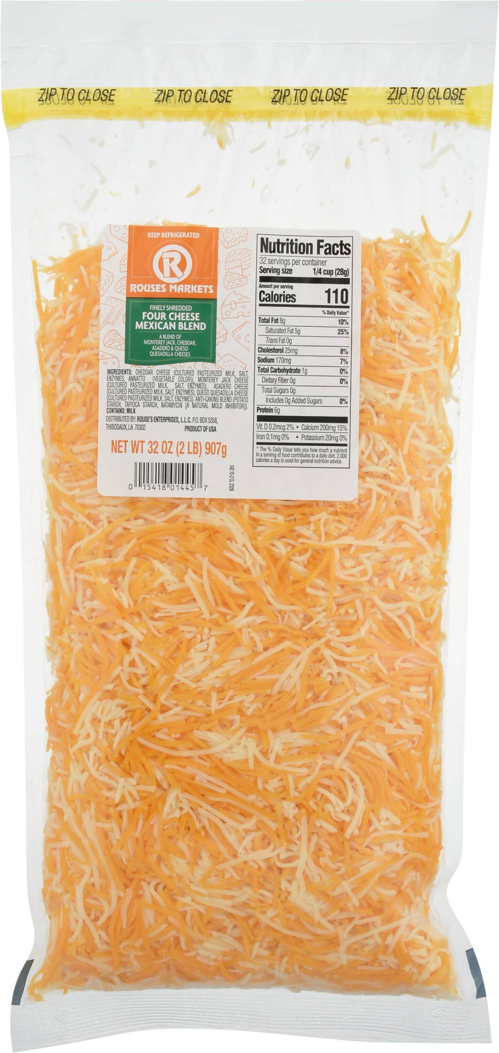Rouses Markets Four Cheese Mexican Blend Shredded Cheese Delivery Near ...