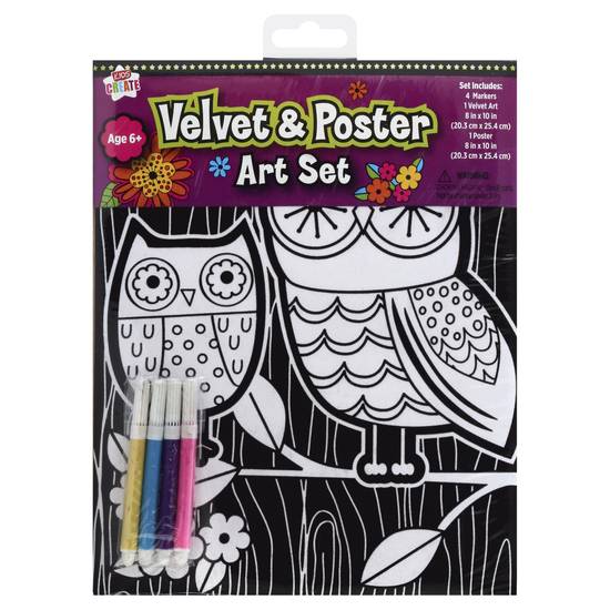 Kids Create Velvet & Poster Art Set Age 6+ | Delivery Near You | Uber Eats