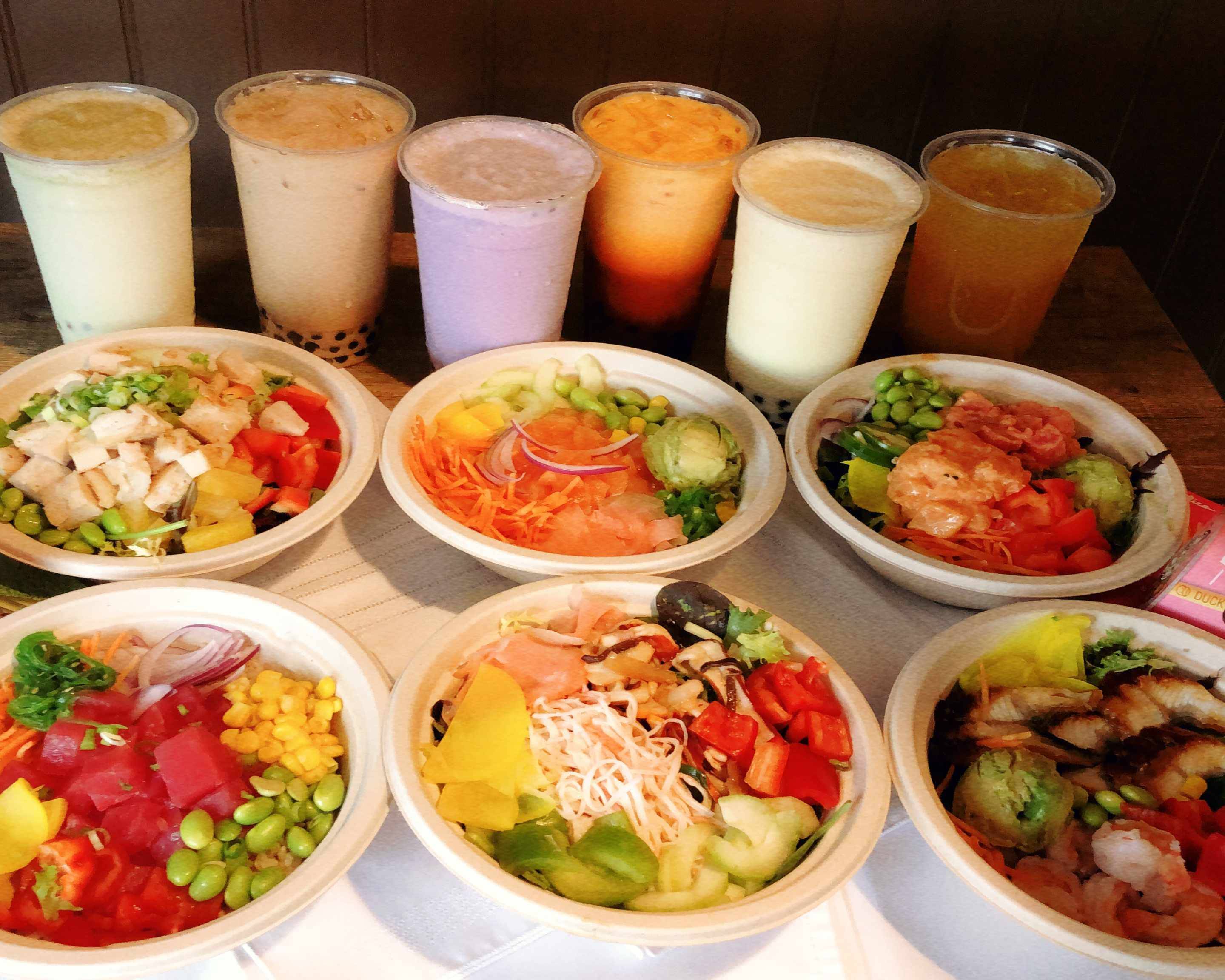 Order Poke express and boba tea time Menu Delivery in Spokane | Menu ...