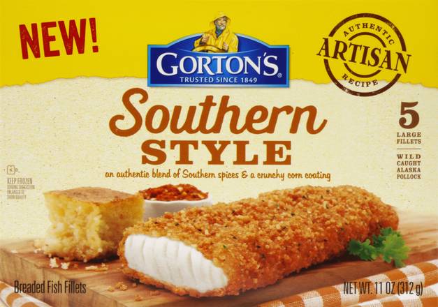 Gorton's Southern Style Breaded Fish Fillets (5 ct) | Delivery Near You ...