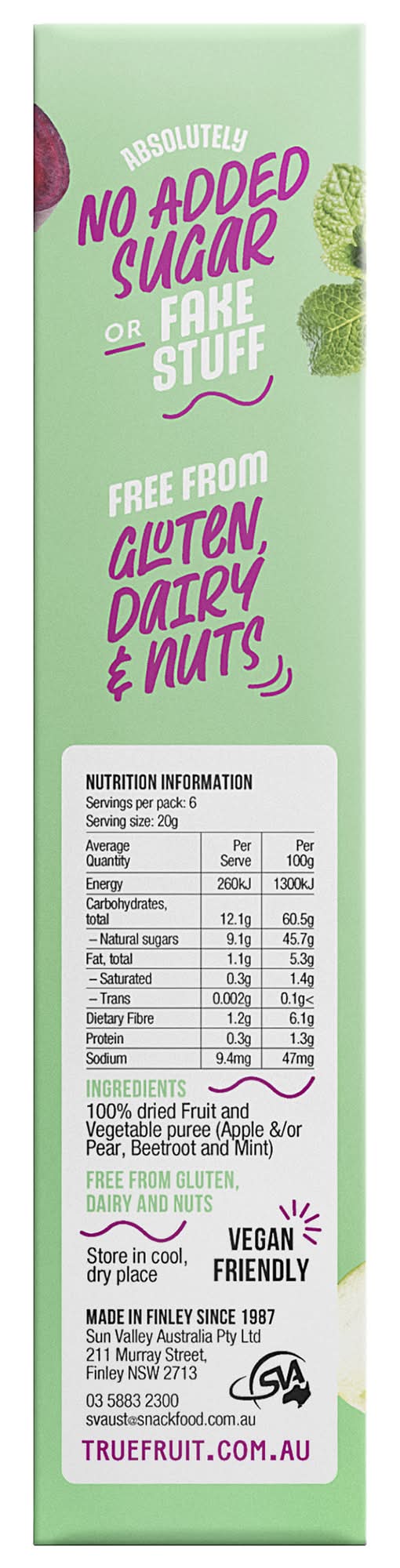 True Fruit The Original 100% Aussie Natural Fruit & Veg Straps Delivery ...