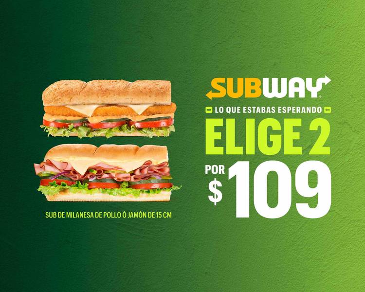 Subway (Paseo de Los Leones) Menú y Precios - Pide a Domicilio en ...