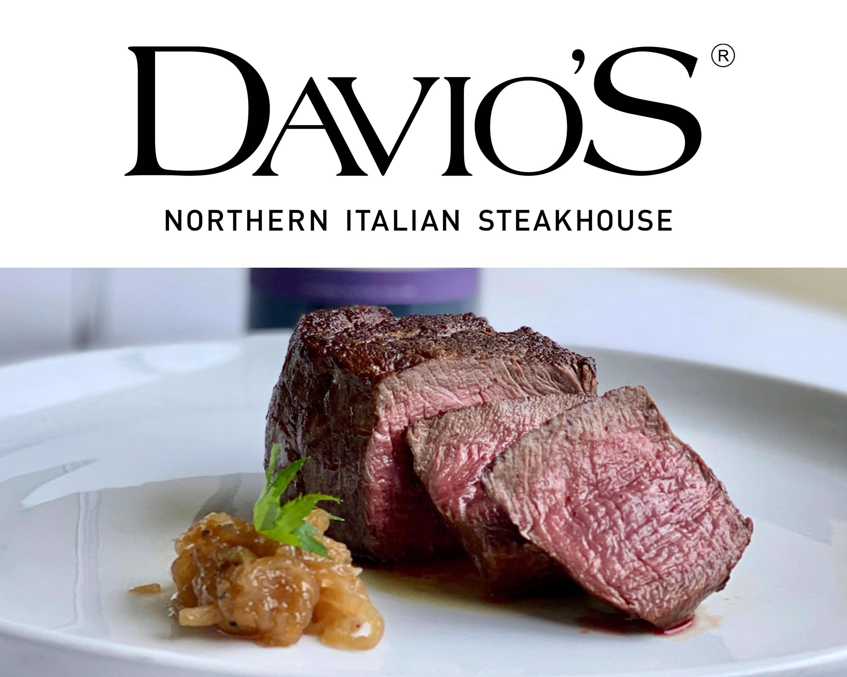 Davio's Northern Italian Steakhouse (Boston Seaport) Menu Boston ...