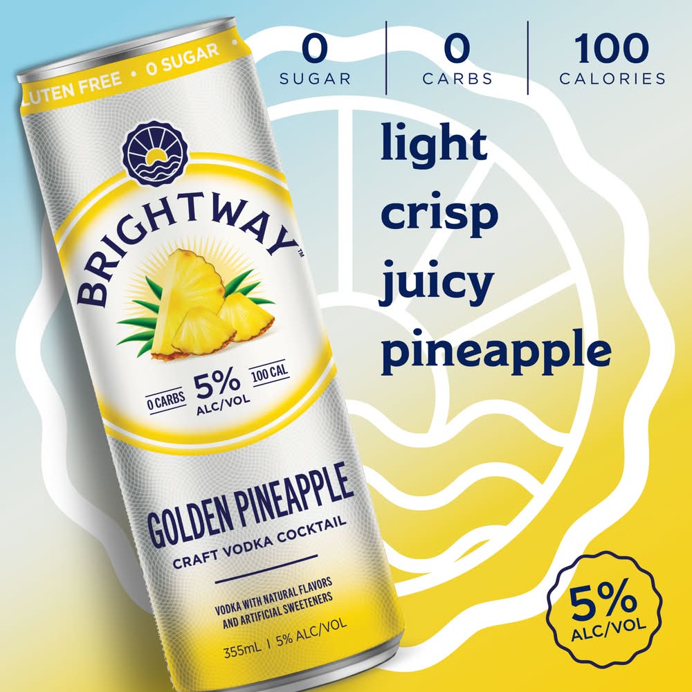 Brightway Hard Seltzer Craft Vodka Cocktails Fun Day Variety pack ...