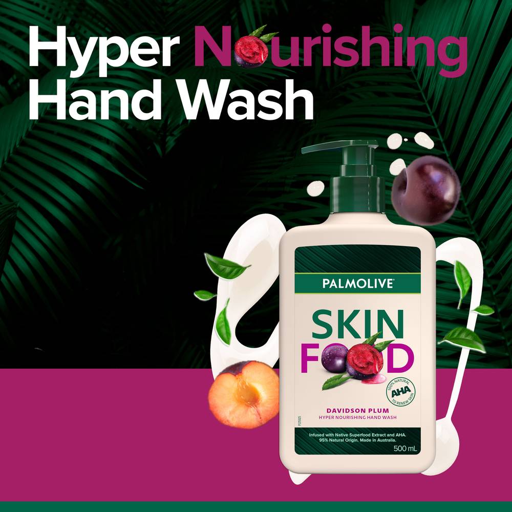 Palmolive Skin Food Liquid Hand Wash Soap Davidson Plum Natural Aha ...