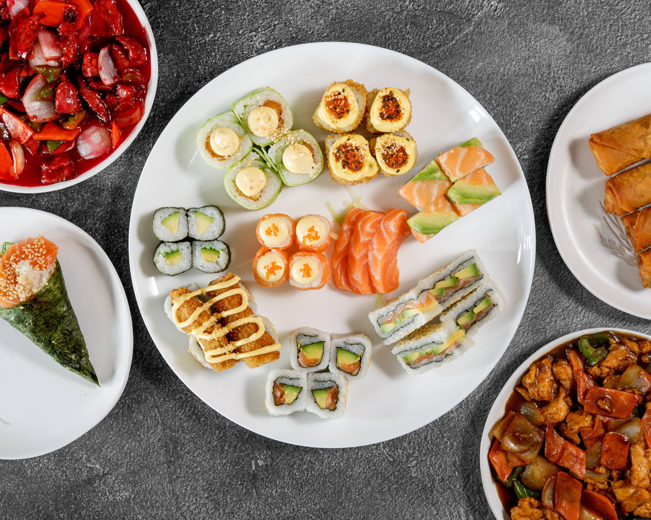 Order Friend House Sushi & Chinese Takeaway Hilton Menu Delivery Online ...