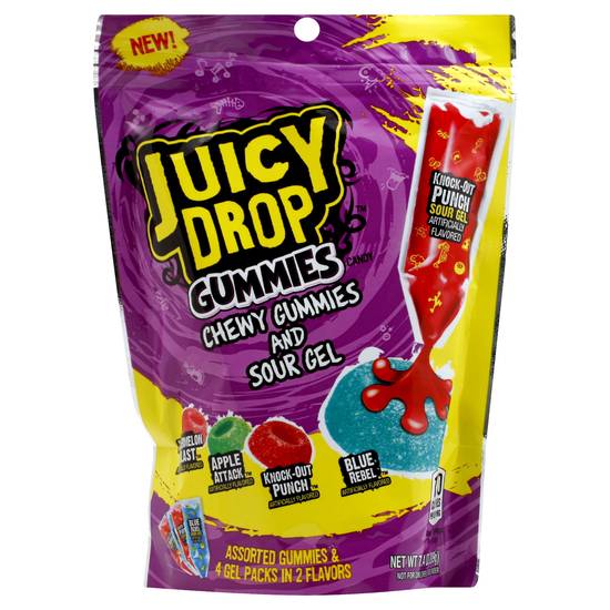 Juicy Drop Chewy Gummies and Sour Gel Assorted Candy (4 ct) | Delivery ...
