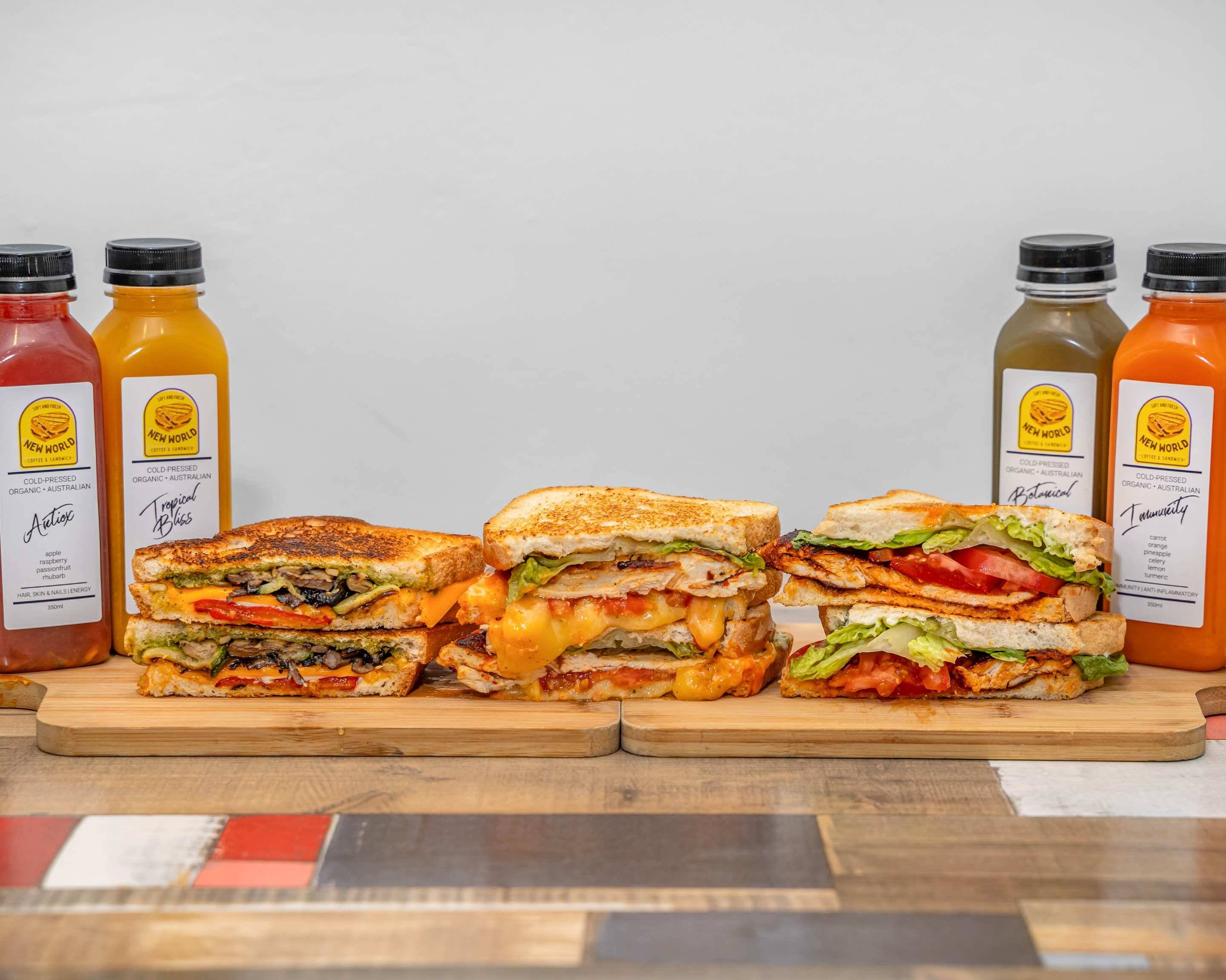 New World Sandwiches (Fitzroy) Menu Takeout in Melbourne | Delivery ...
