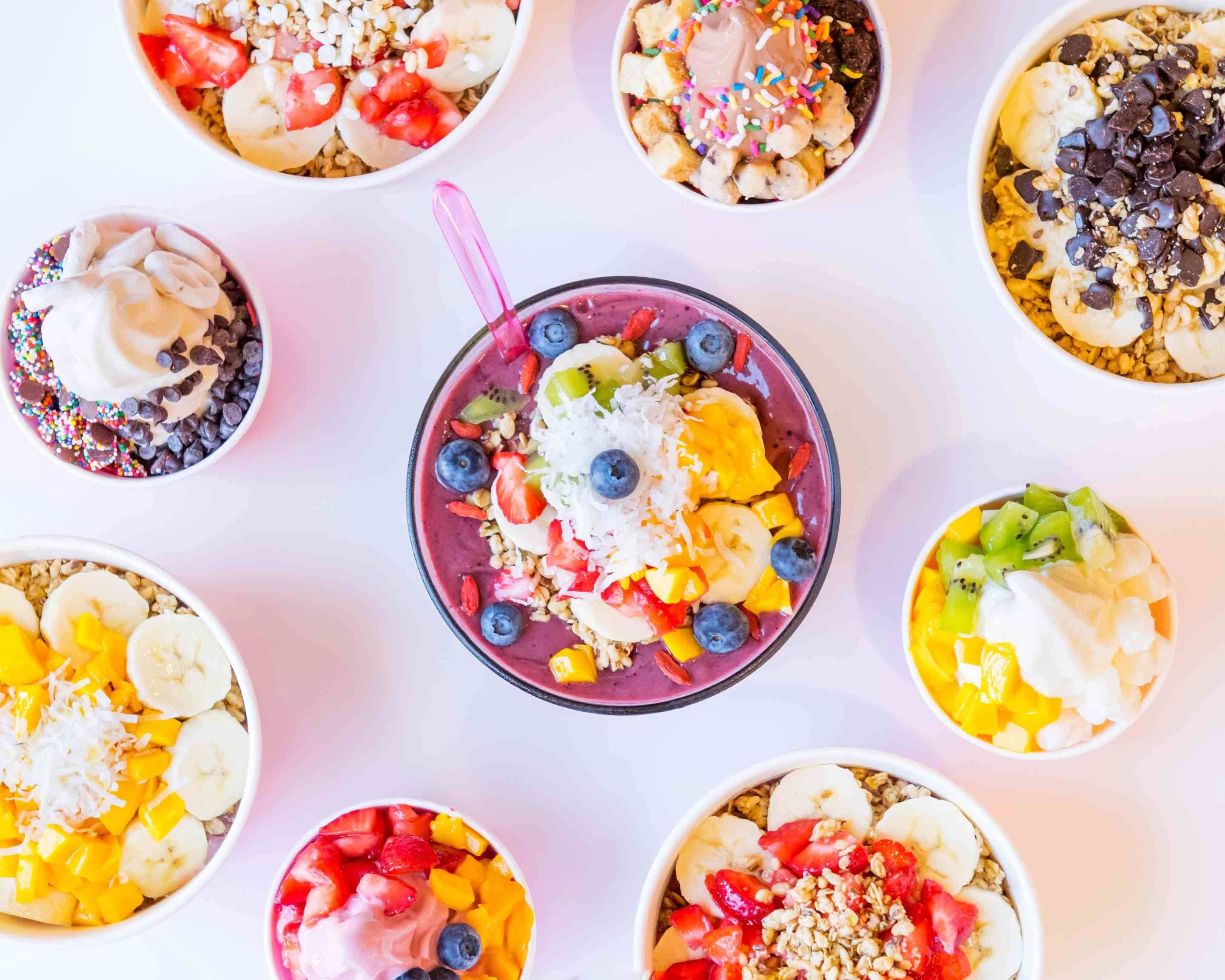 Bon Bon Berry Acai Bowl and Frozen Yogurt Menu Los Angeles • Order Bon ...