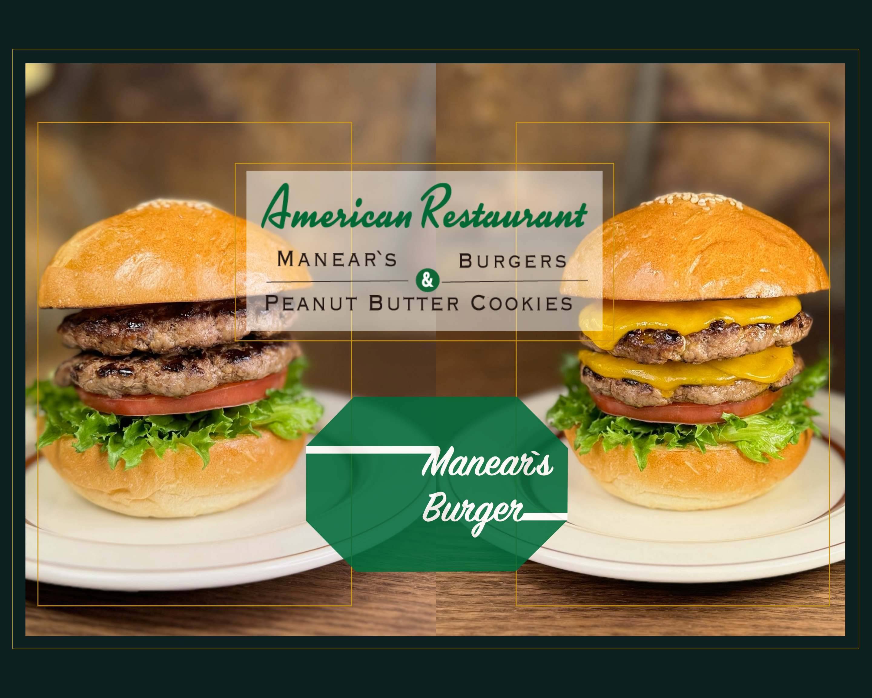 Manear's Burgers & Peanut Butter Cookiesの出前・宅配・テイクアウトメニュー | ウーバーイーツ