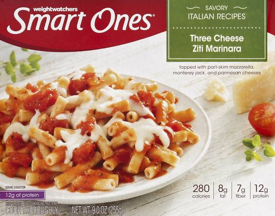Smart Ones Savory Italian Recipes Three Cheese Ziti Marinara | Delivery ...