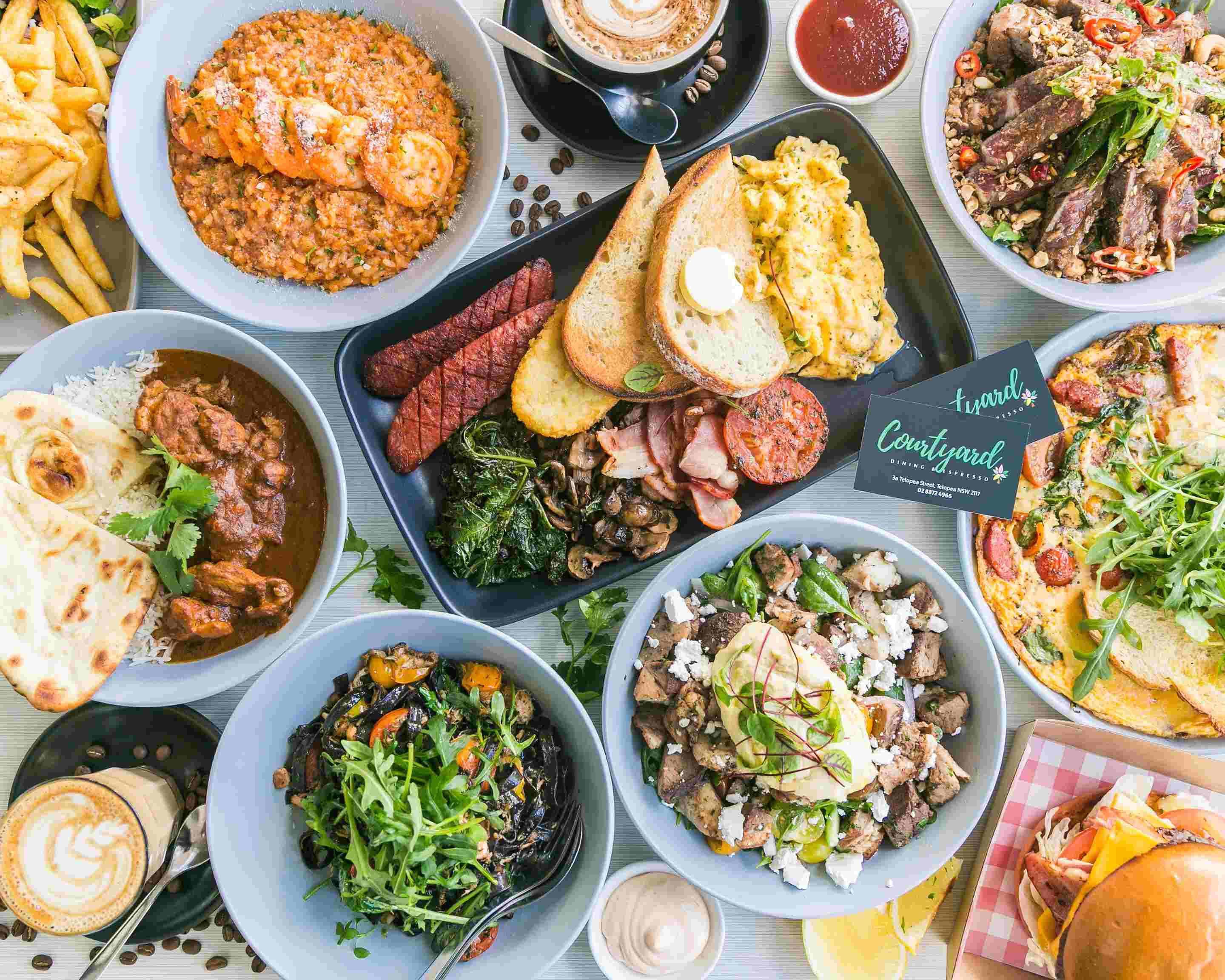 Order Courtyard Dining & Espresso Menu Delivery and Takeaway in Sydney ...
