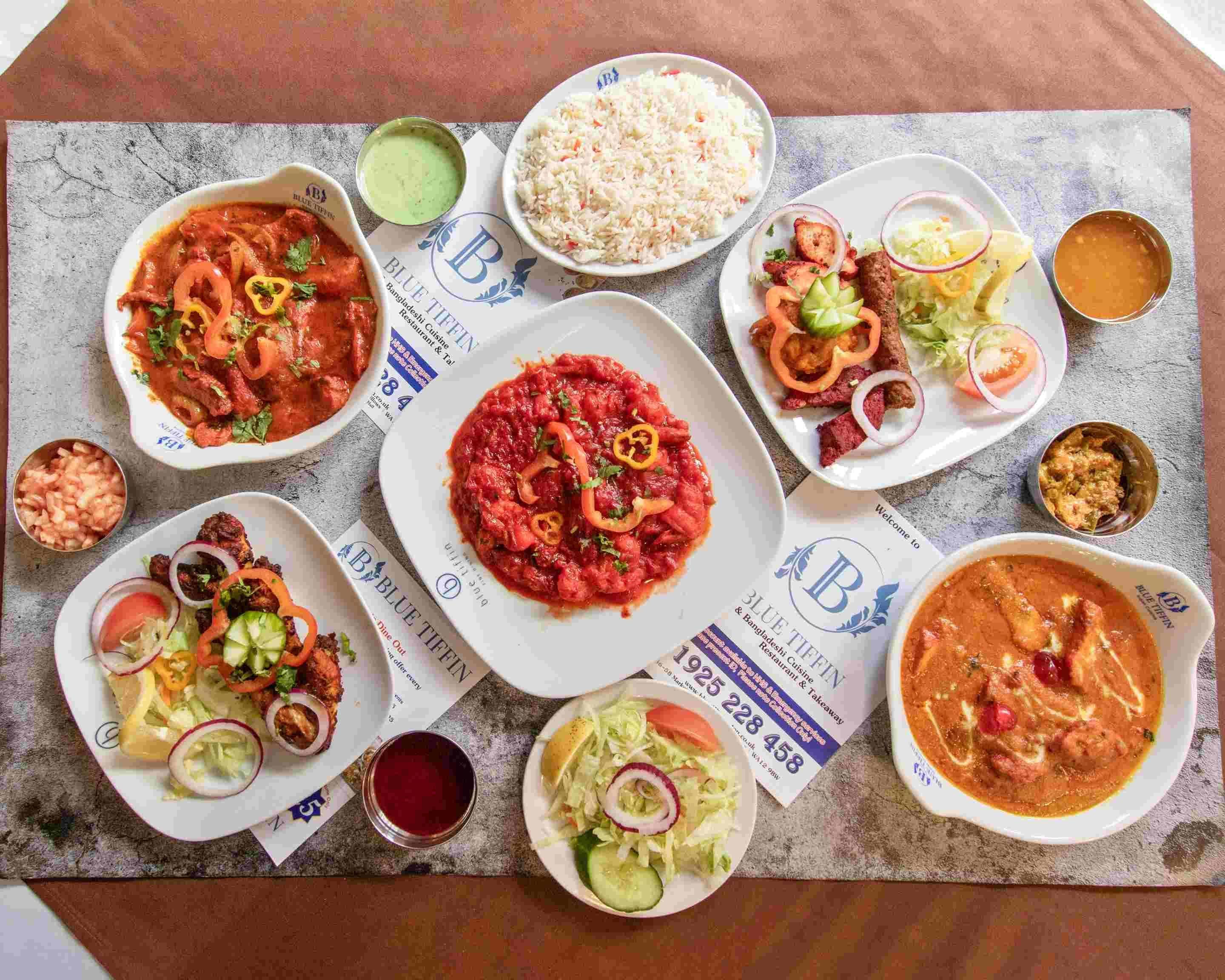 Blue Tiffin Menu - Takeaway in St Helens | Delivery Menu & Prices ...