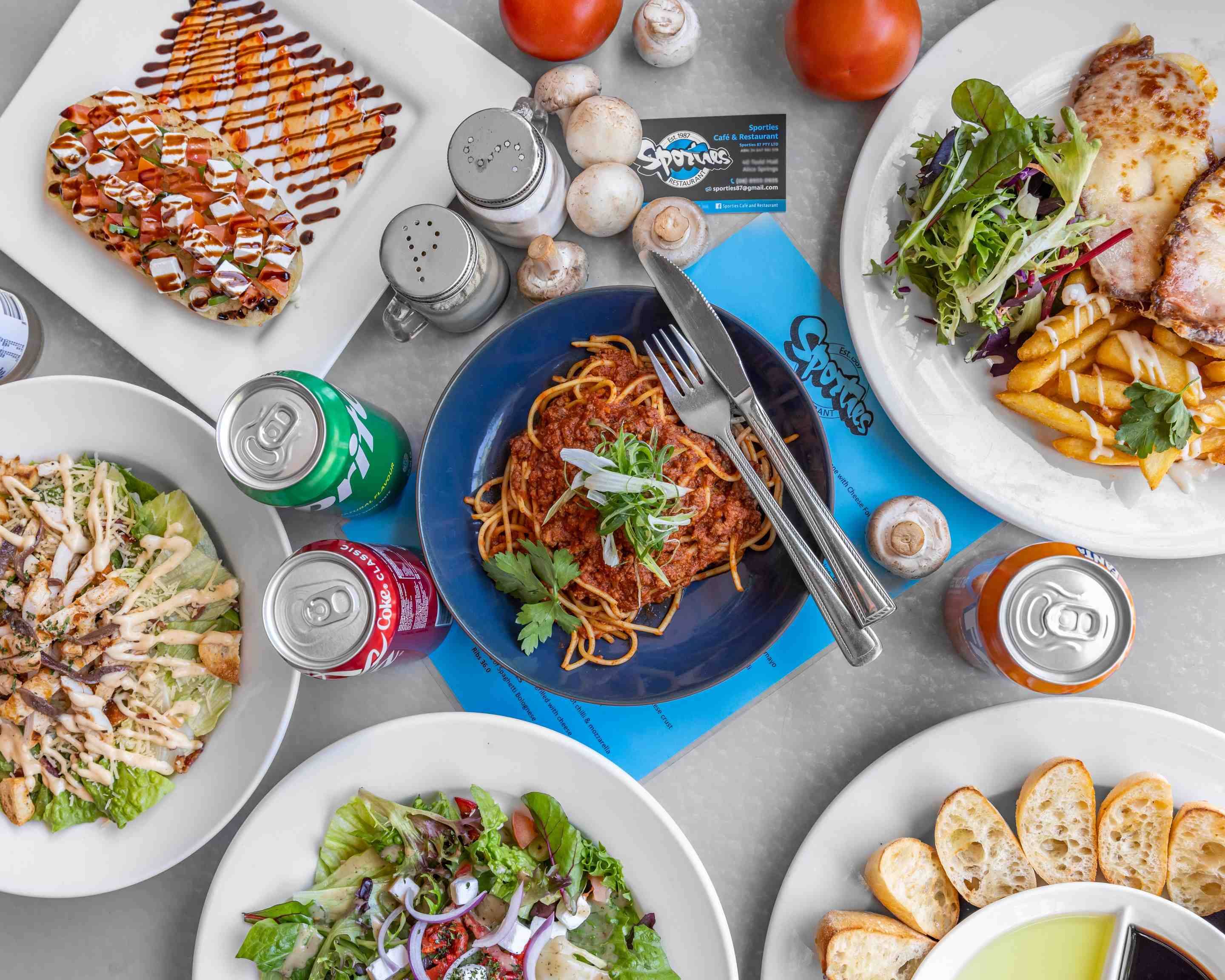 Order Sporties Restaurant | Menu & Prices | Alice Springs Delivery ...