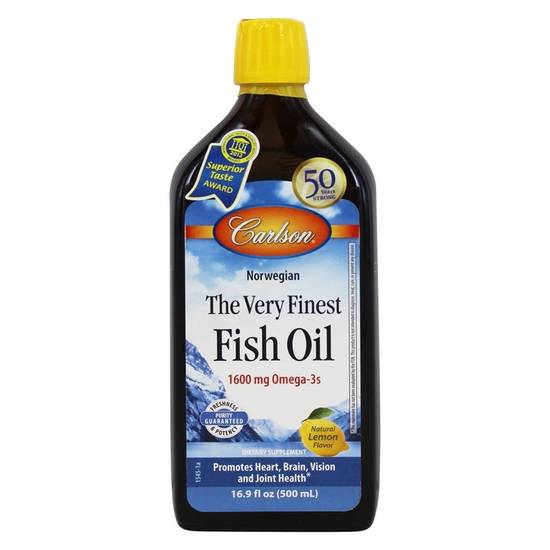 Carlson the Very Finest Fish Oil (500 ml) | Delivery Near You | Uber Eats