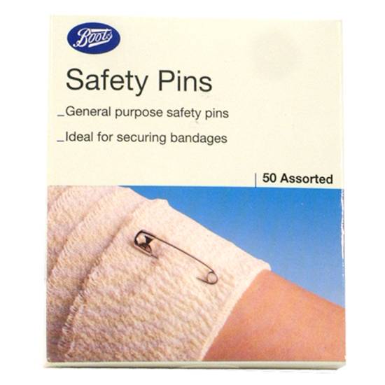 Safety pins boots store