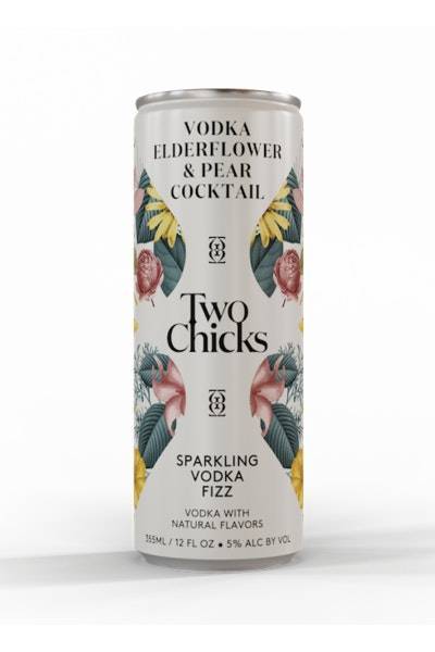 Two Chicks Sparkling Elderberry & Pear Fizz Vodka Cocktail (12oz can ...