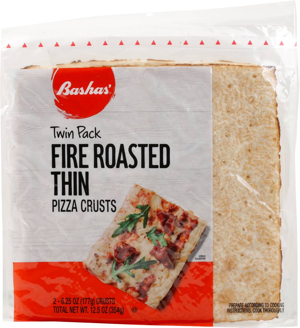 Bashas' Fire Roasted Thin Pizza Crusts Twin pack Fast Delivery Near me ...