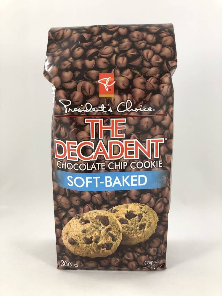 President's Choice The Decadent Cookies, Chocolate Chip Soft Baked ...