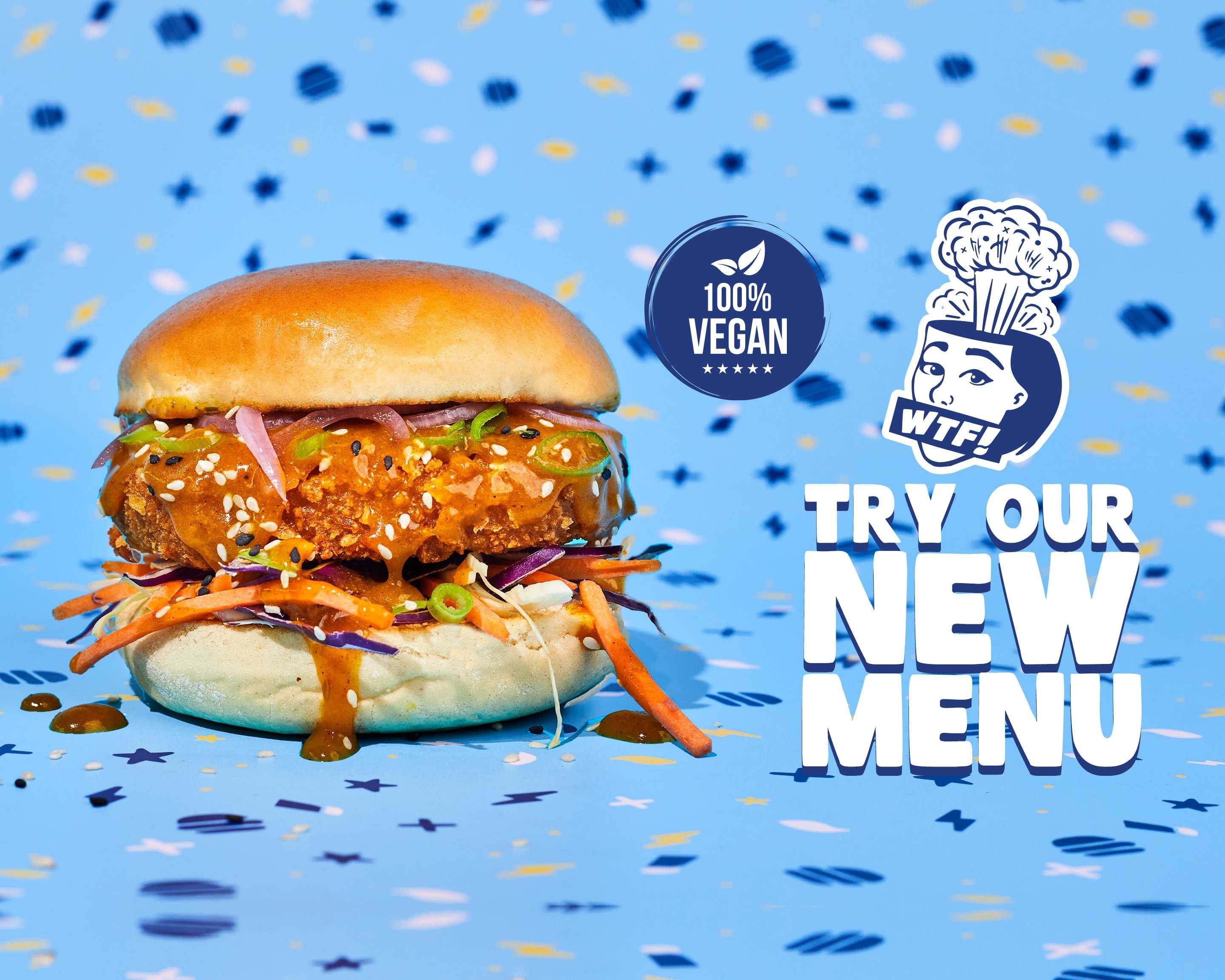 WTF! - Mind-Blowing Vegan Burgers 🌱 (Brixton) Menu - Takeaway in London ...