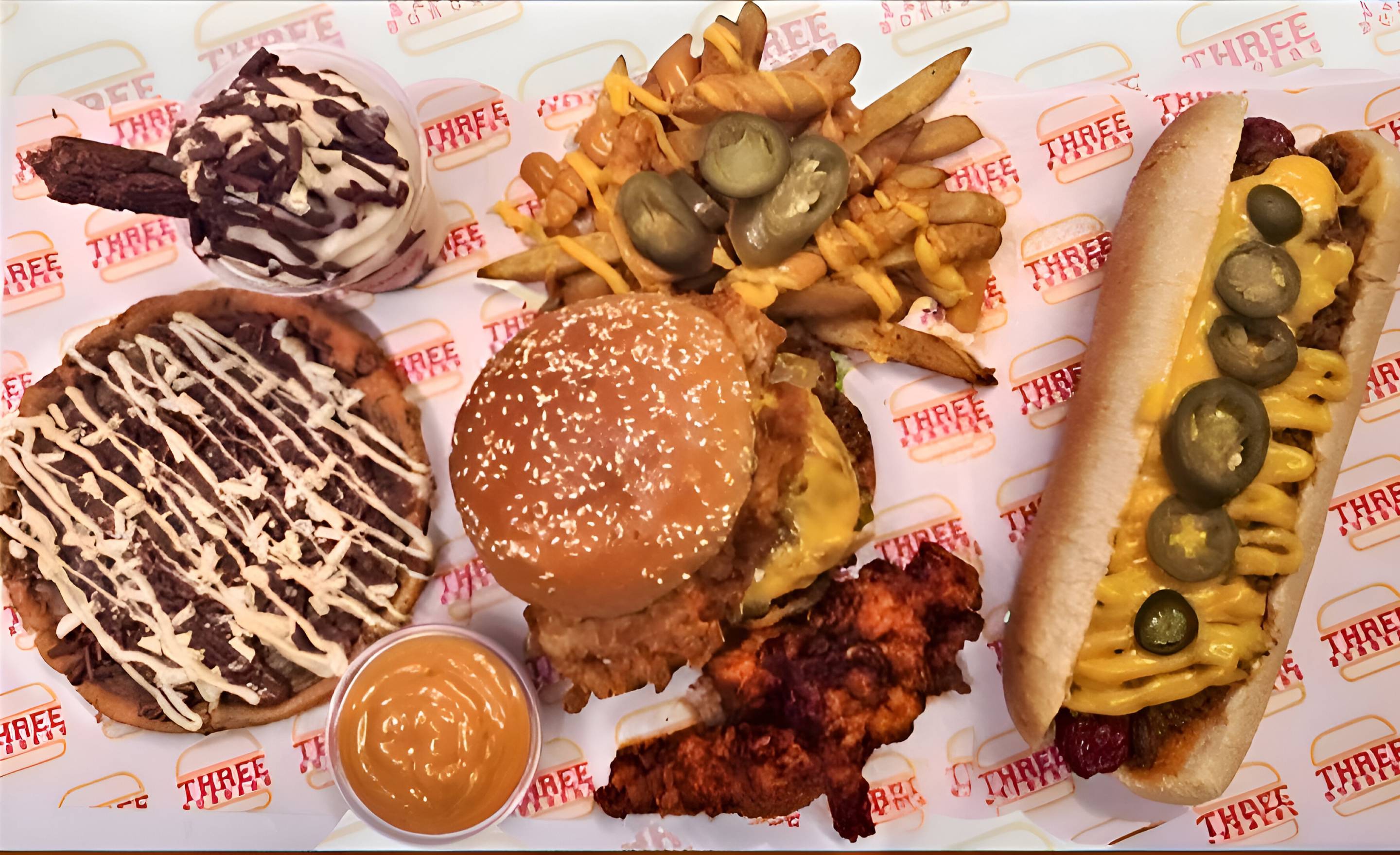 Three Burgers Menu & Prices - Oldham Delivery - Order with Uber Eats