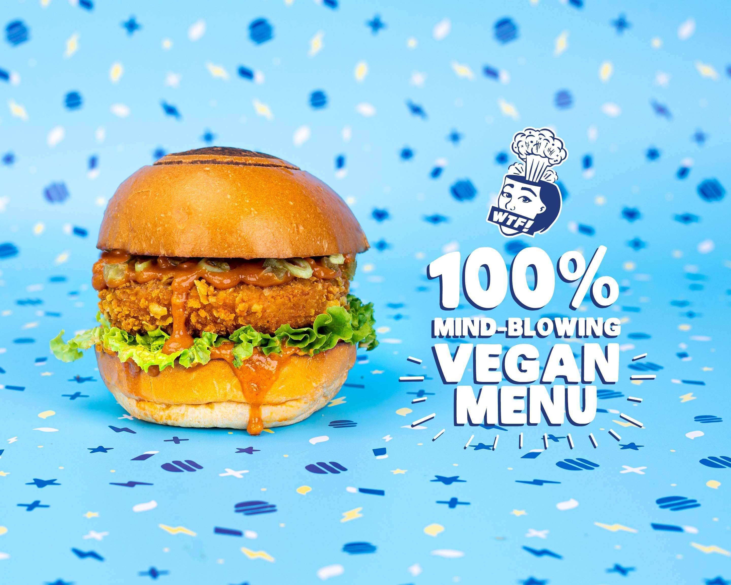 WTF! - Mind-Blowing Vegan Burgers 🌱 (Colchester) Menu - Takeaway in ...