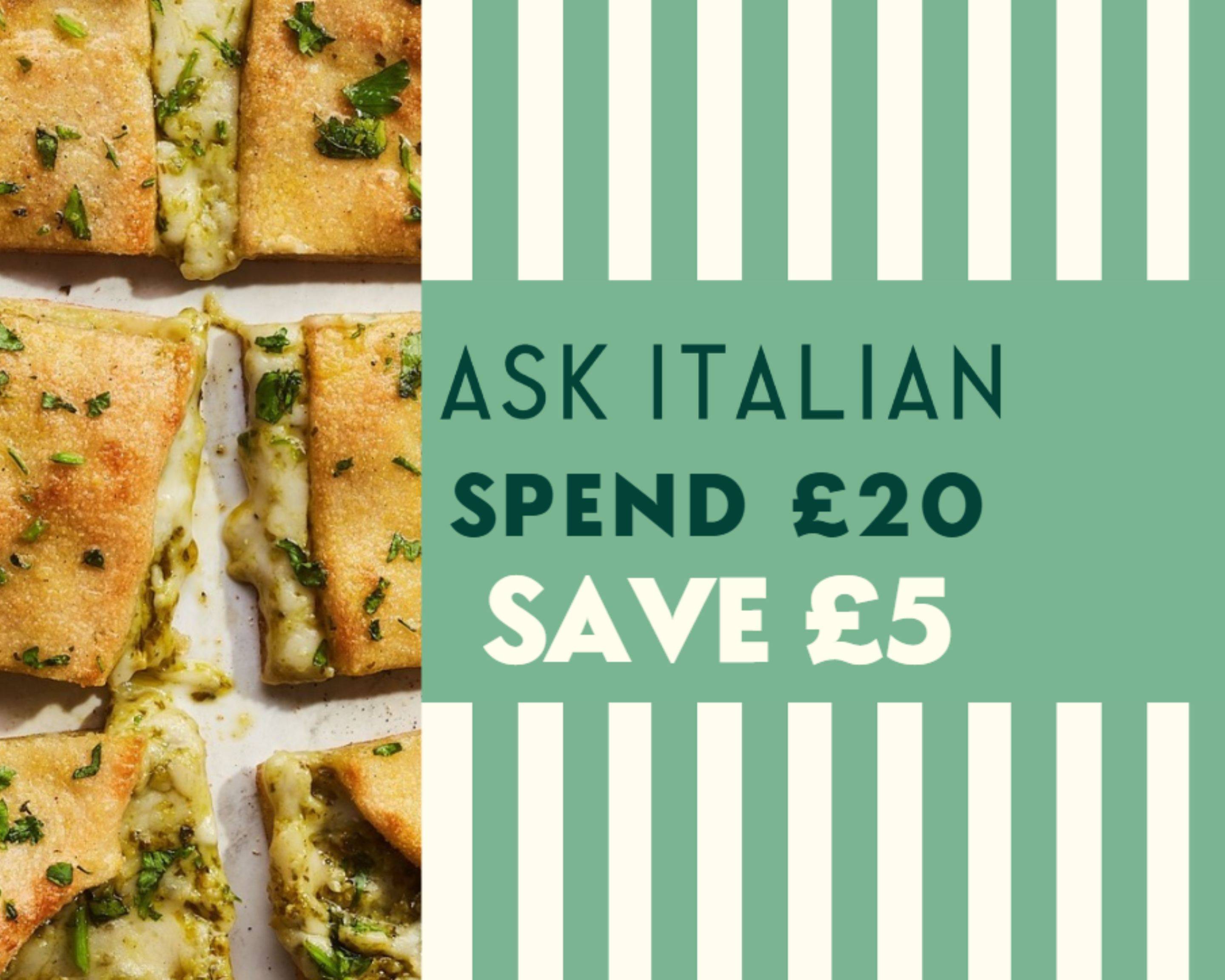 Ask Italian (Epsom) Menu & Prices - Epsom Delivery - Order with Uber Eats