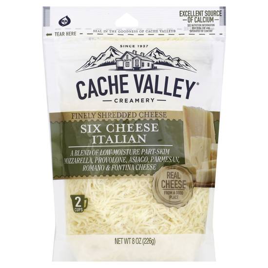 Cache Valley Creamery Six Cheese Italian Finely Shredded Cheese ...