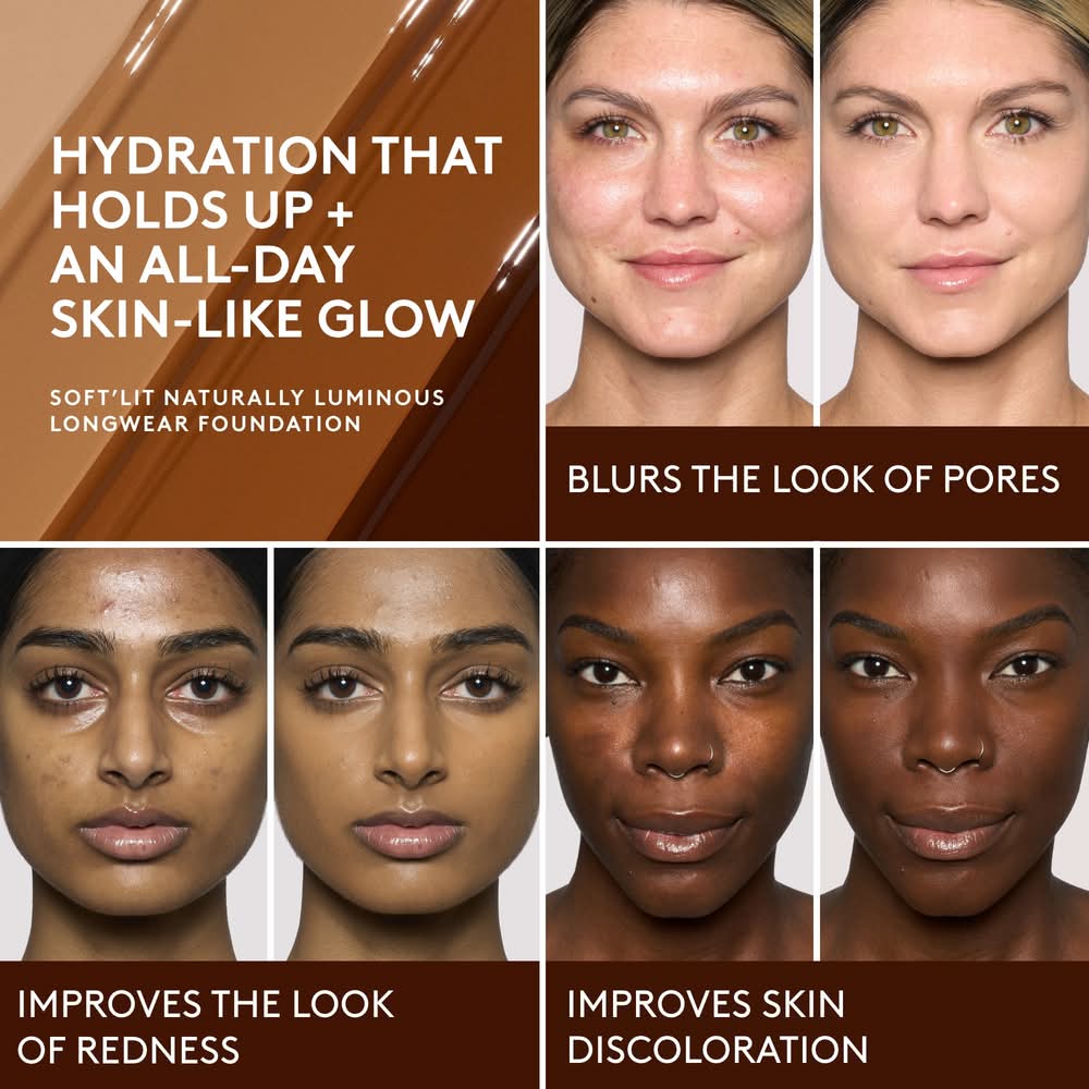 Fenty Beauty Soft'lit Naturally Luminous Hydrating Longwear Foundation ...