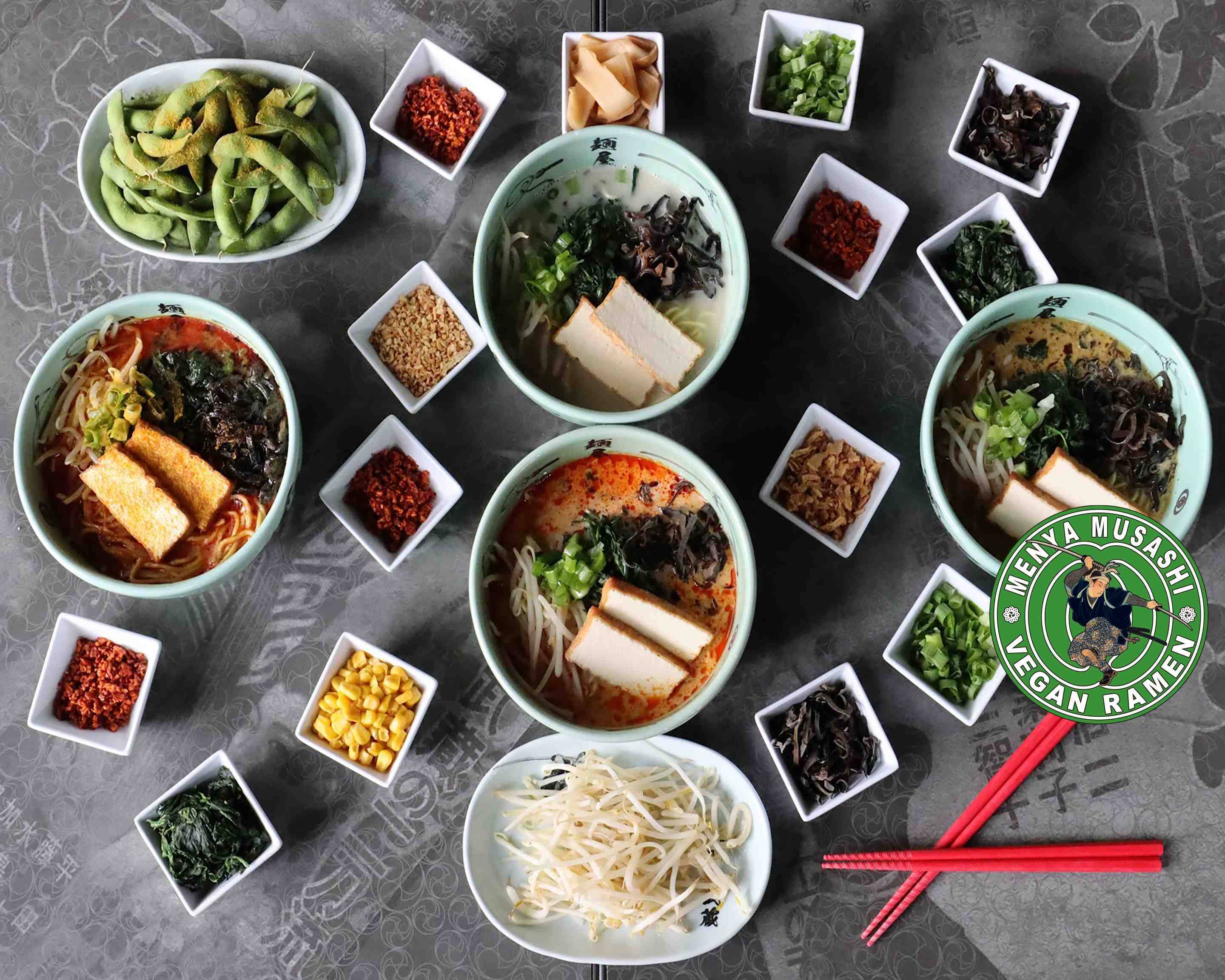 Menya Musashi Vegan Ramen Menu Seattle • Order Menya Musashi Vegan ...