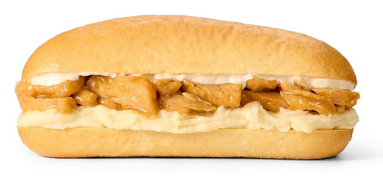 Garlic Gobbler with Mashed Potato Hoagie | Postmates