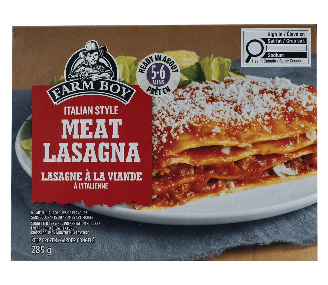 Farm Boy Meat Lasagna Frozen Entrée Delivery Near Me | Order Online ...