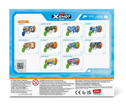 ZURU X-Shot Nano Sonic the Hedgehog Fast-Fill Water Blaster 100 ml ...
