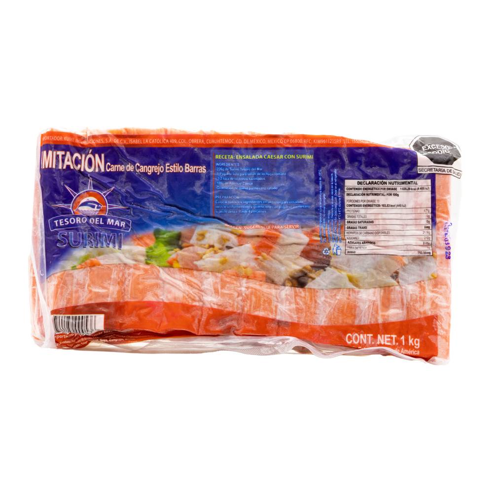 Tesoro del Mar Surimi imitación carne de cangrejo Delivery Near Me ...