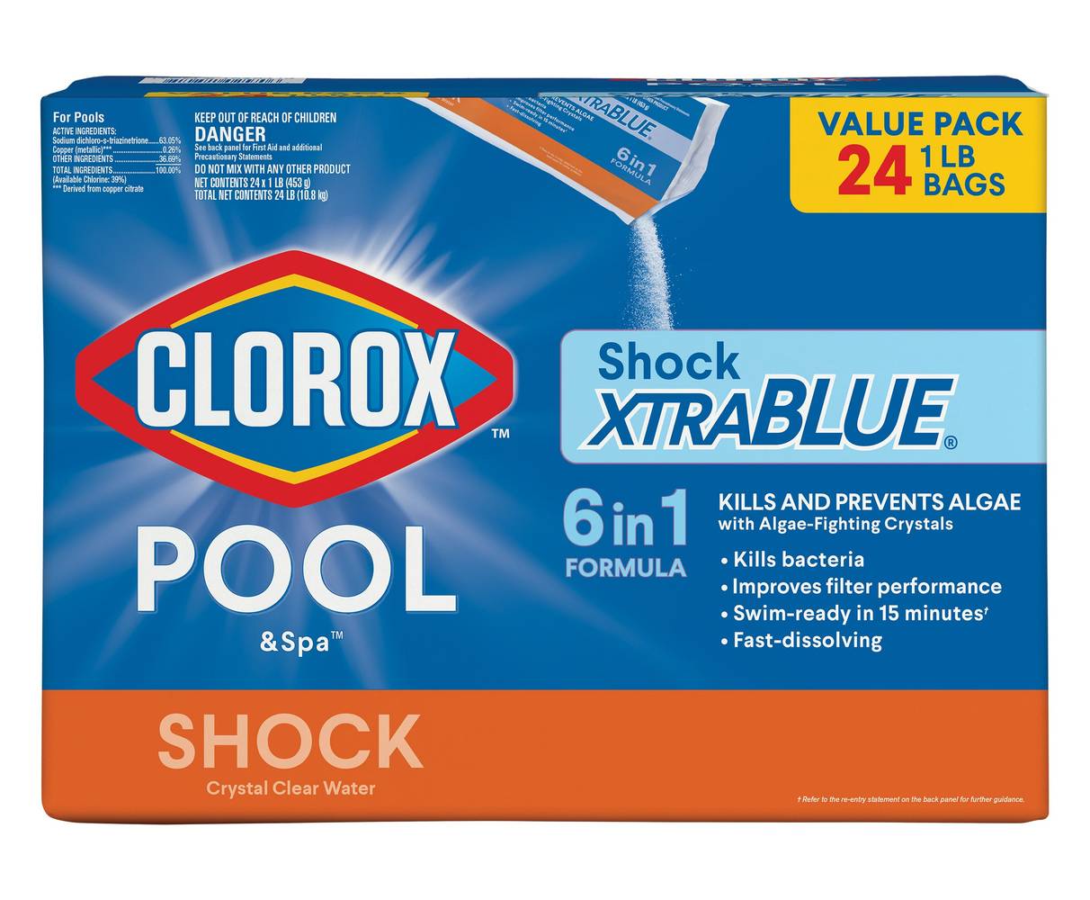 Clorox Pool&Spa Xtrablue Shock Value pack Fast Delivery Near me | Uber Eats