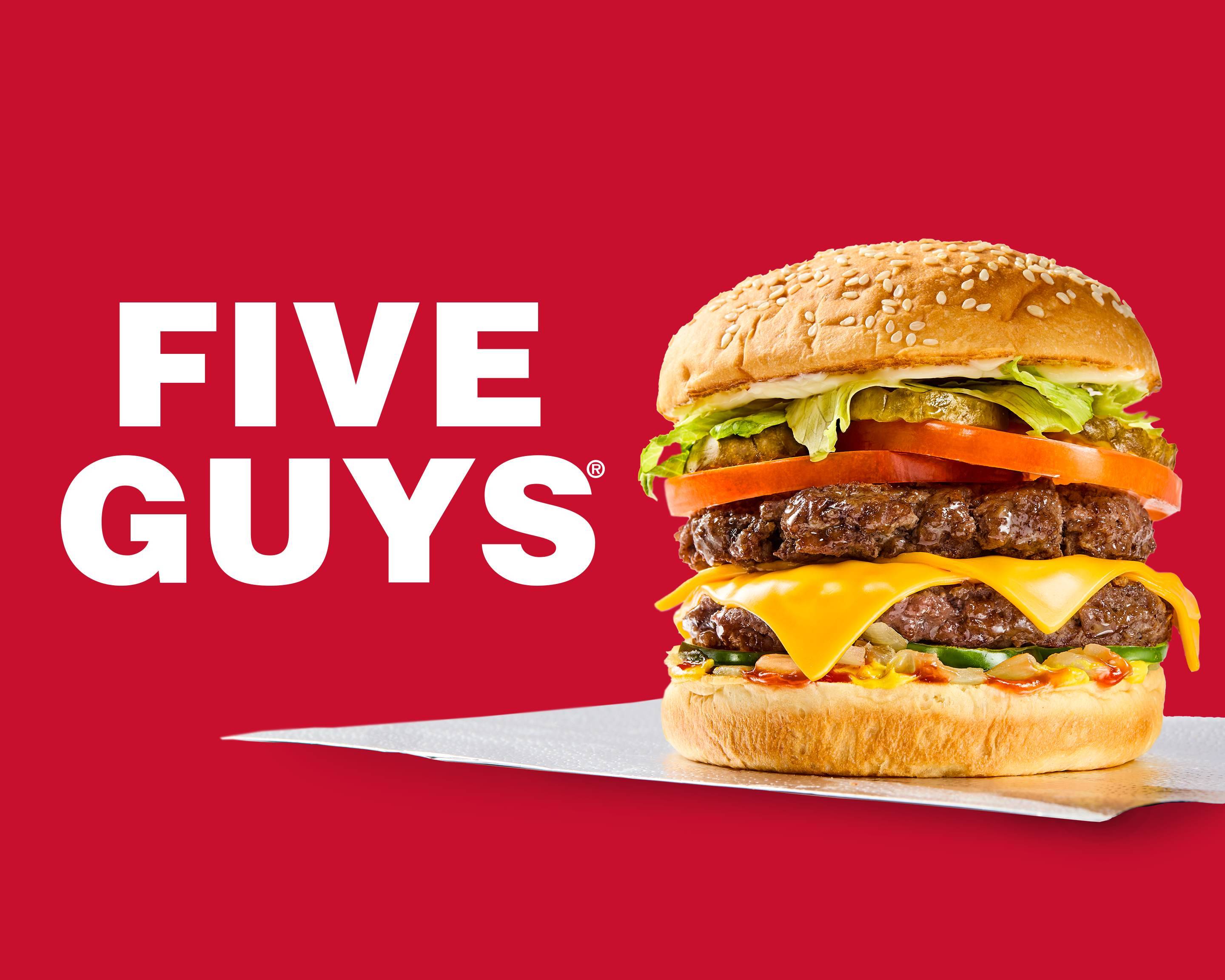 Five Guys - Burgers, Fries & Shakes - Park Royal Menu & Prices - London ...