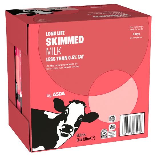 Order ASDA Long Life Skimmed Milk - Delivery Near me | Uber Eats