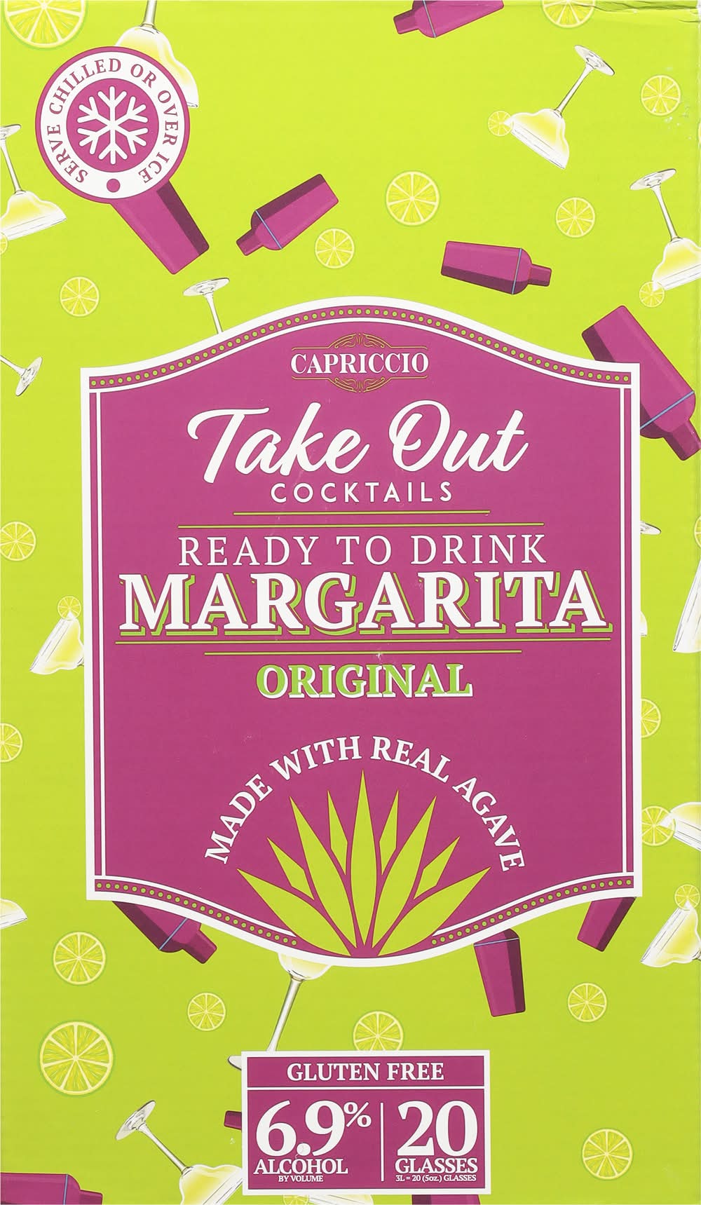 Capriccio Take Out Cocktails Original Margarita Ready-To-Drink (3 L ...