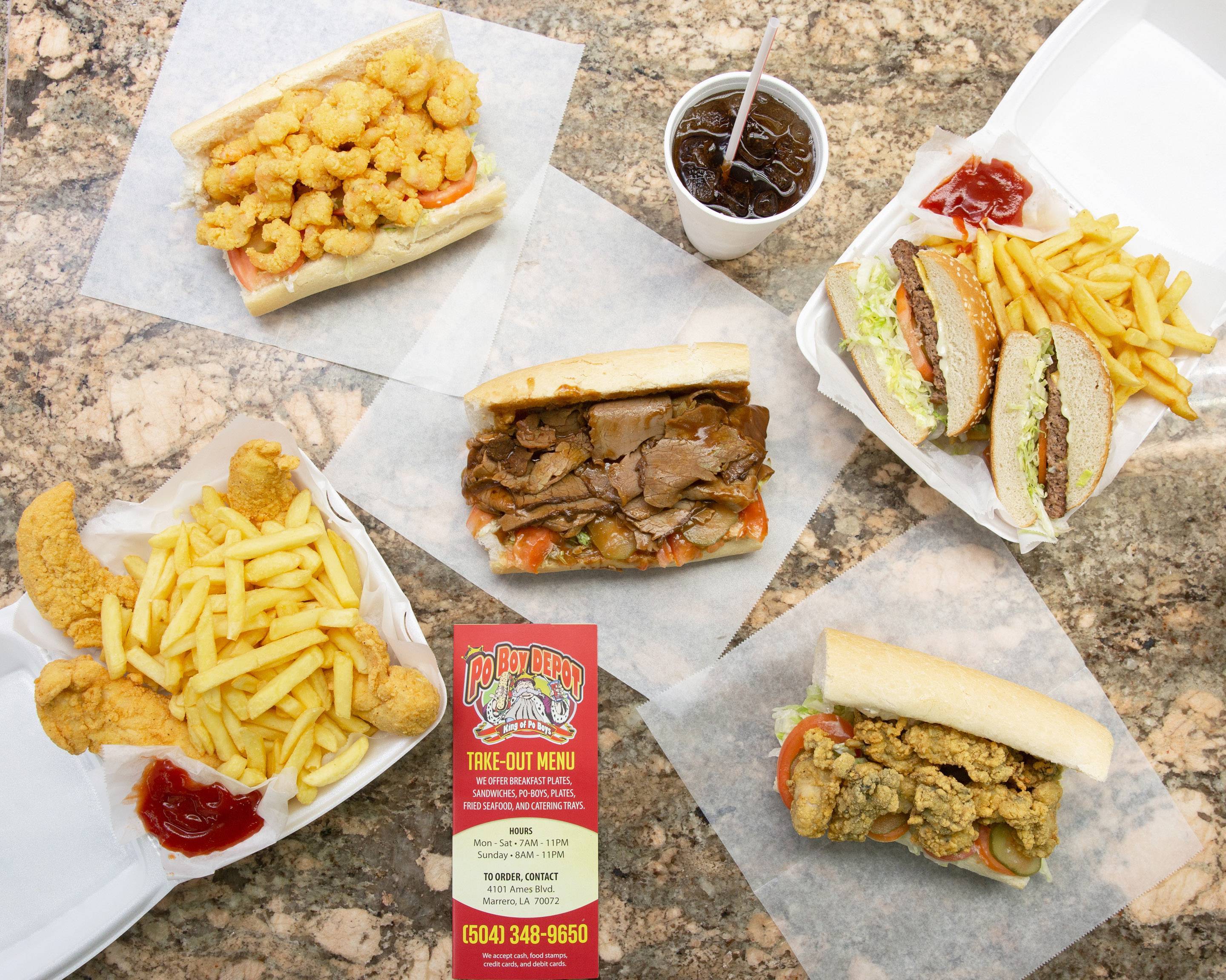 Order Po Boy Depot Menu Delivery in Marrero | Po Boy Depot Prices ...