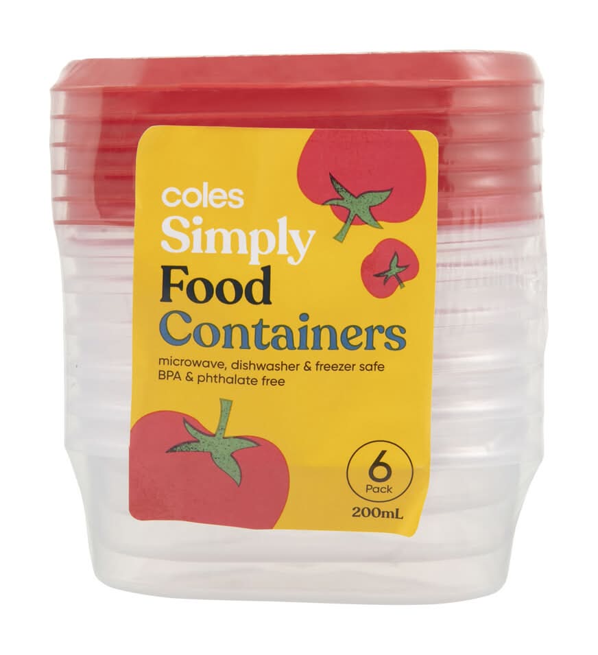 Coles Simply Food Containers 200 ml Delivery Near Me | Order Online ...