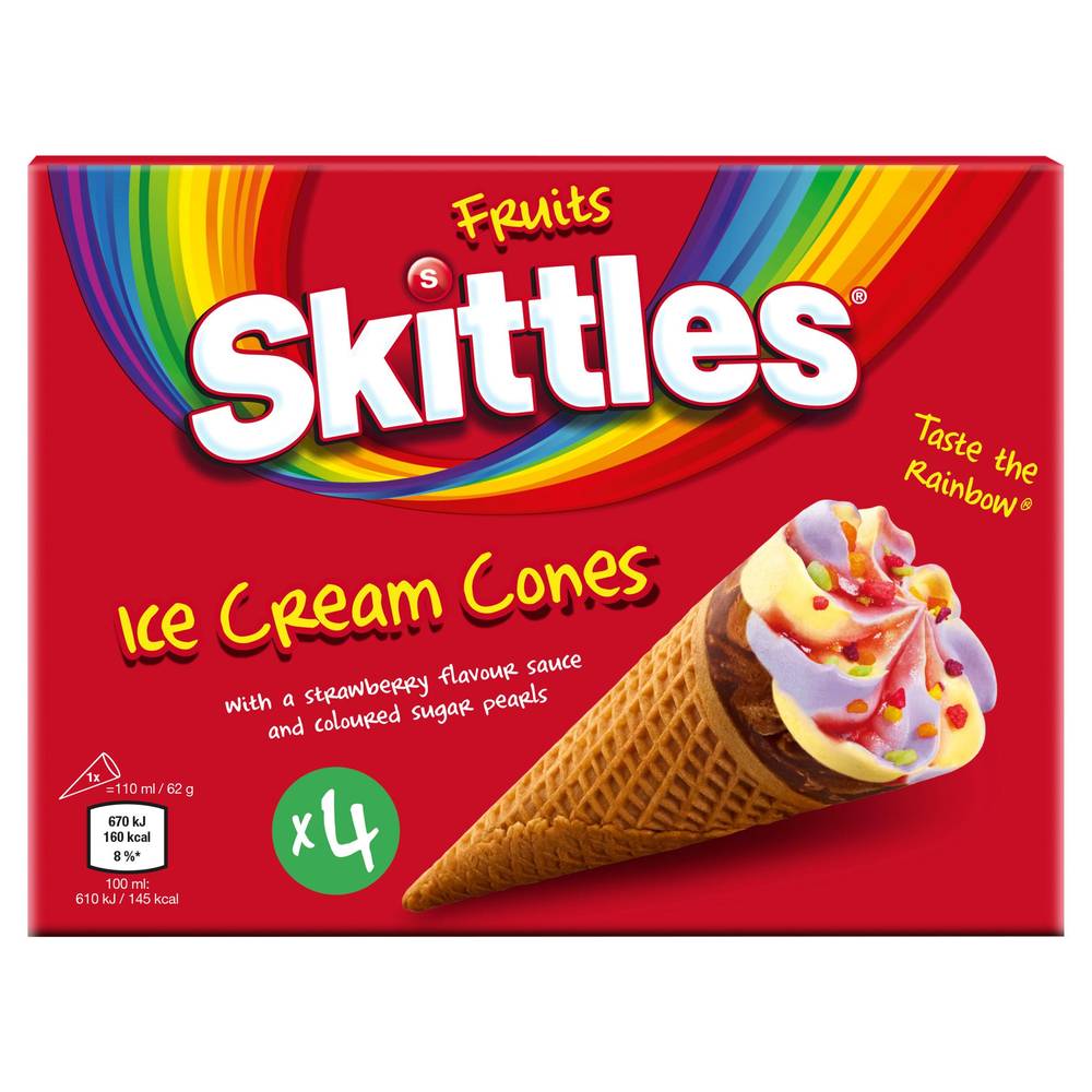 Skittles Ice Cream Cones Last minute Delivery For Christmas 1 hour deliveries Uber Eats
