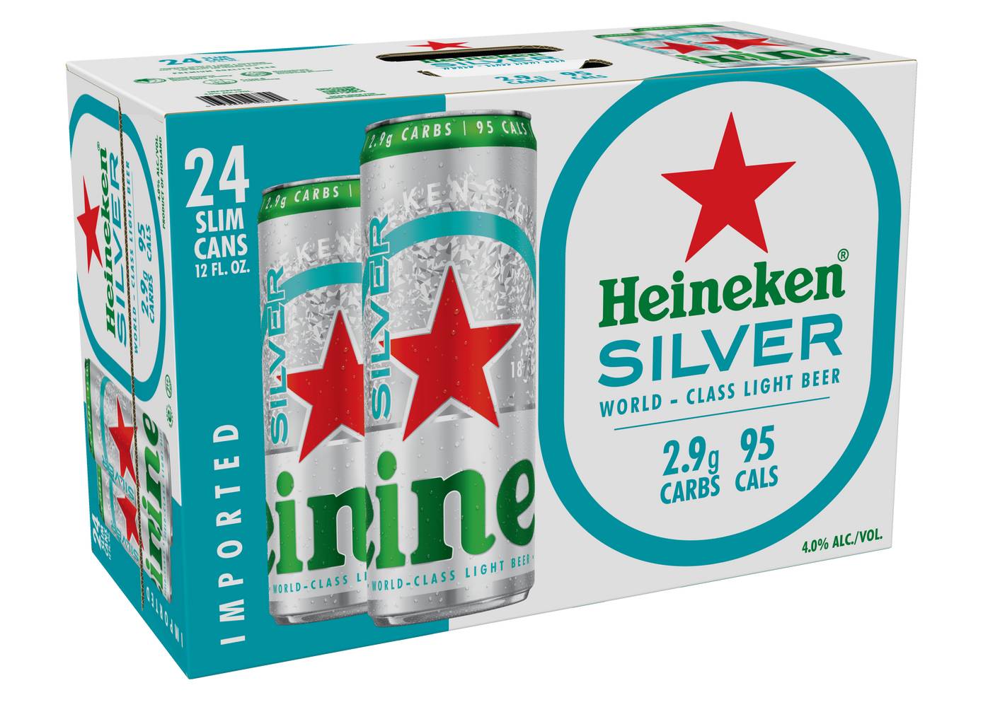 Heineken Silver Lager Beer (24 x 12 fl oz) – Refreshing Beverages ...