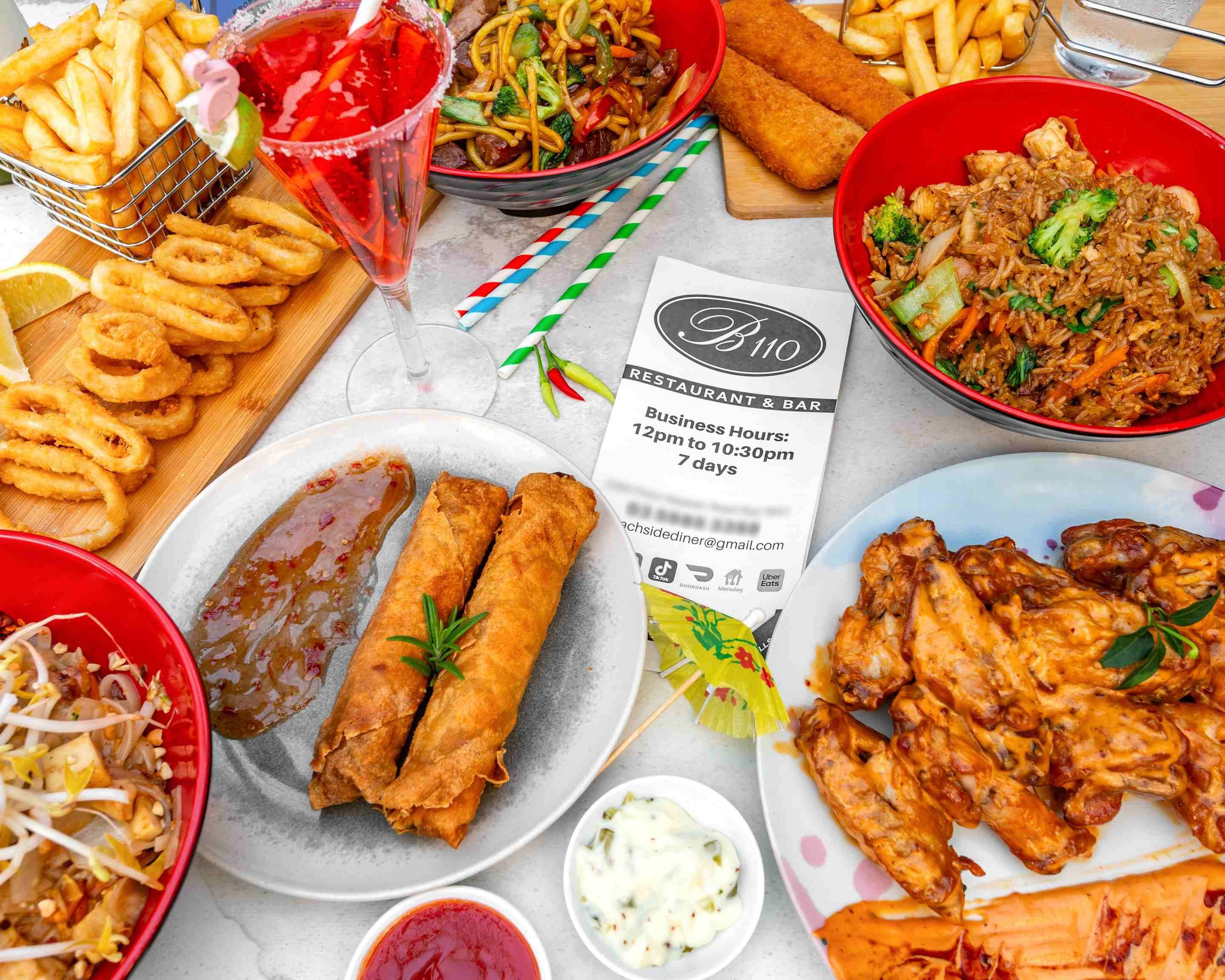 B110 Restaurant and Bar Menu Takeout in Mornington Peninsula | Delivery ...
