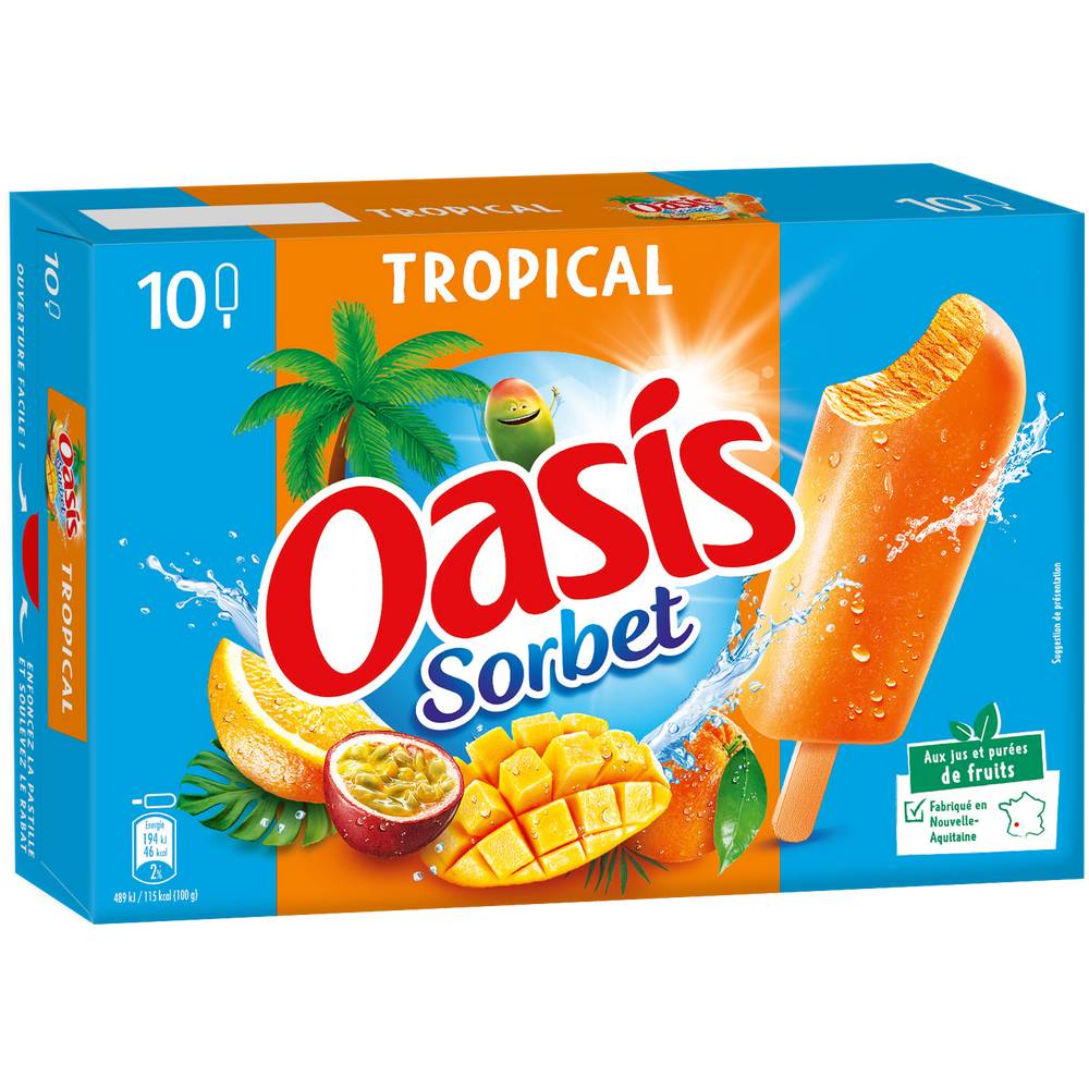 Oasis Glace sorbet tropical oasis - Livraison en moins de 25 minutes ...