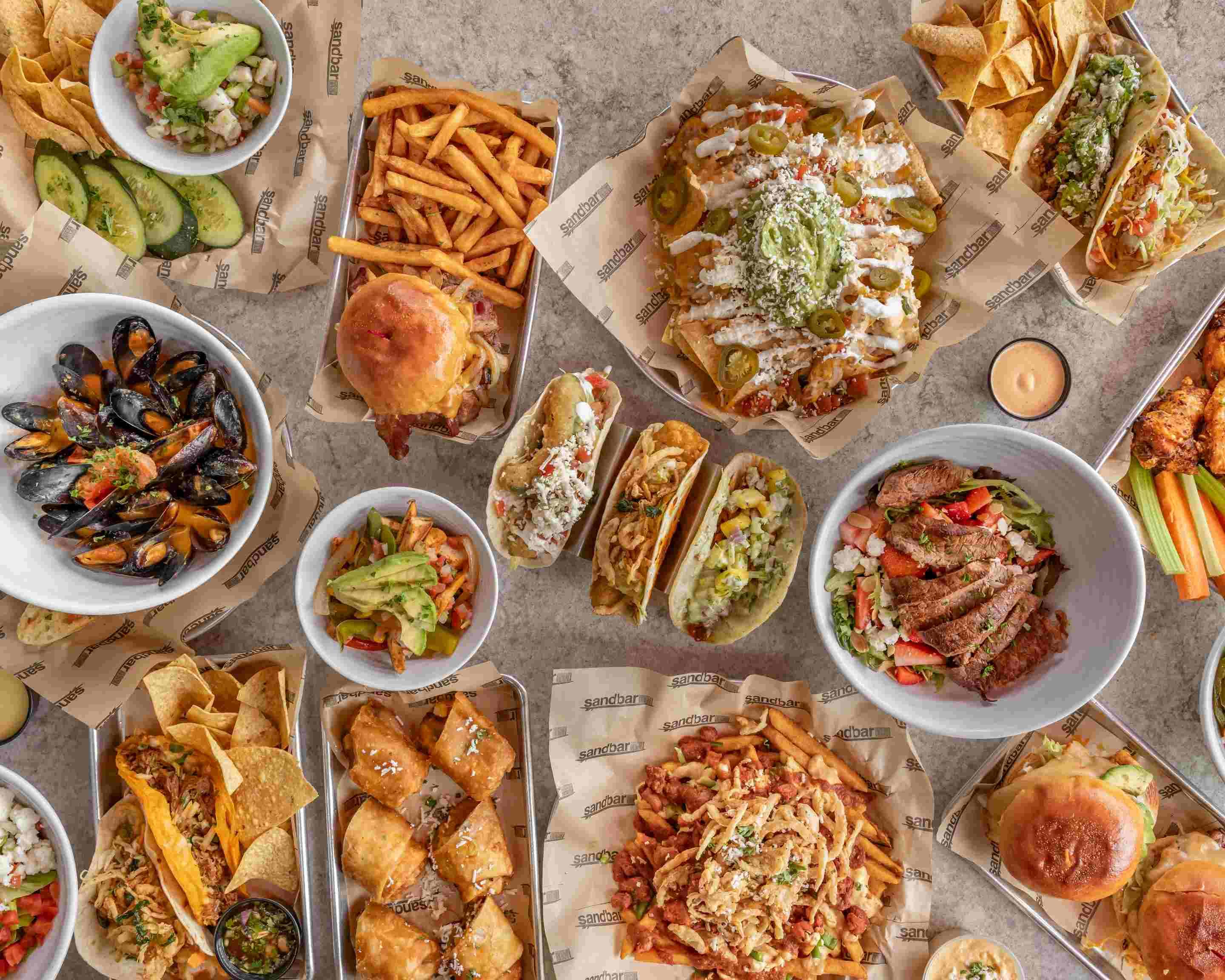 Sandbar Sportsbar and Grill Menu San Diego • Order Sandbar Sportsbar ...