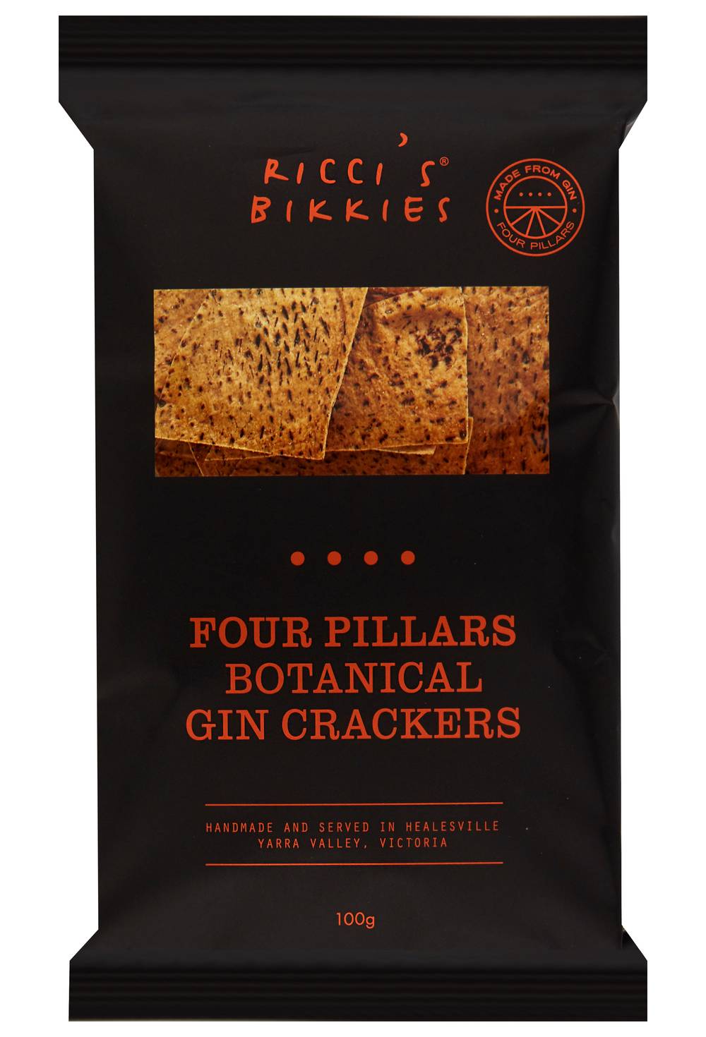 Ricci's Bikkies Four Pillars Botanical Gin Crackers Delivery Near Me ...