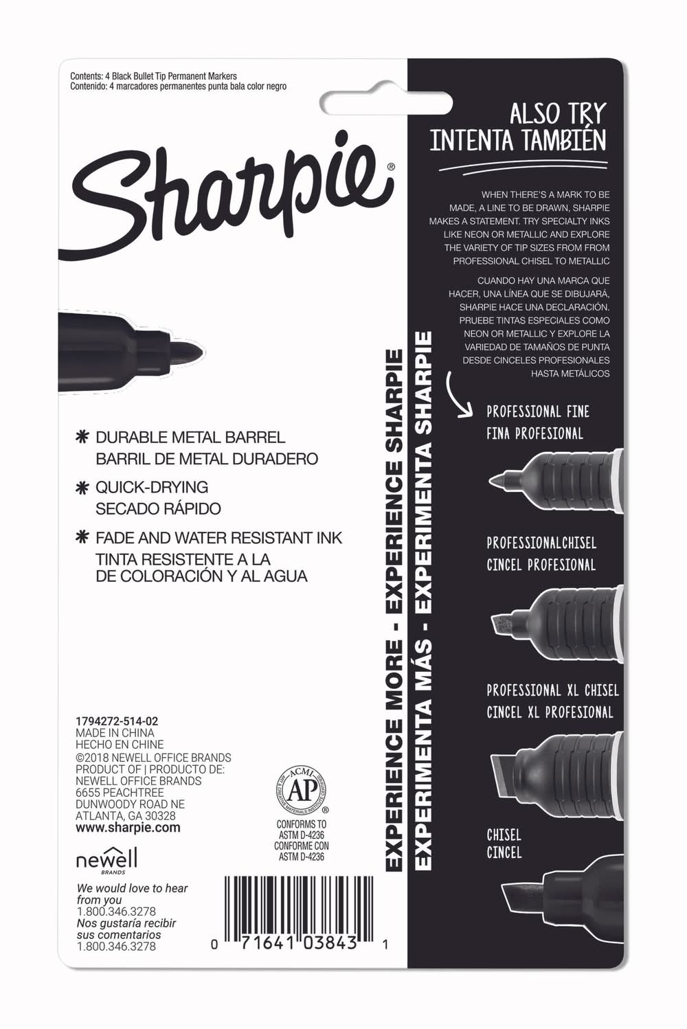 Sharpie Metal Permanent Marker Bullet Tip Black Delivery Near Me ...
